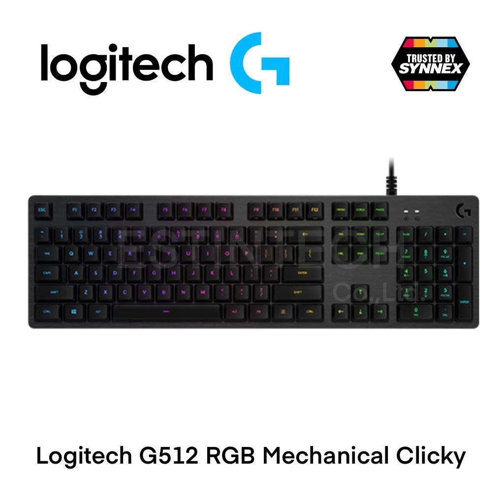 Keyboard (คีย์บอร์ด) Logitech G512 RGB Mechanical Gaming Keyboard (TH ...