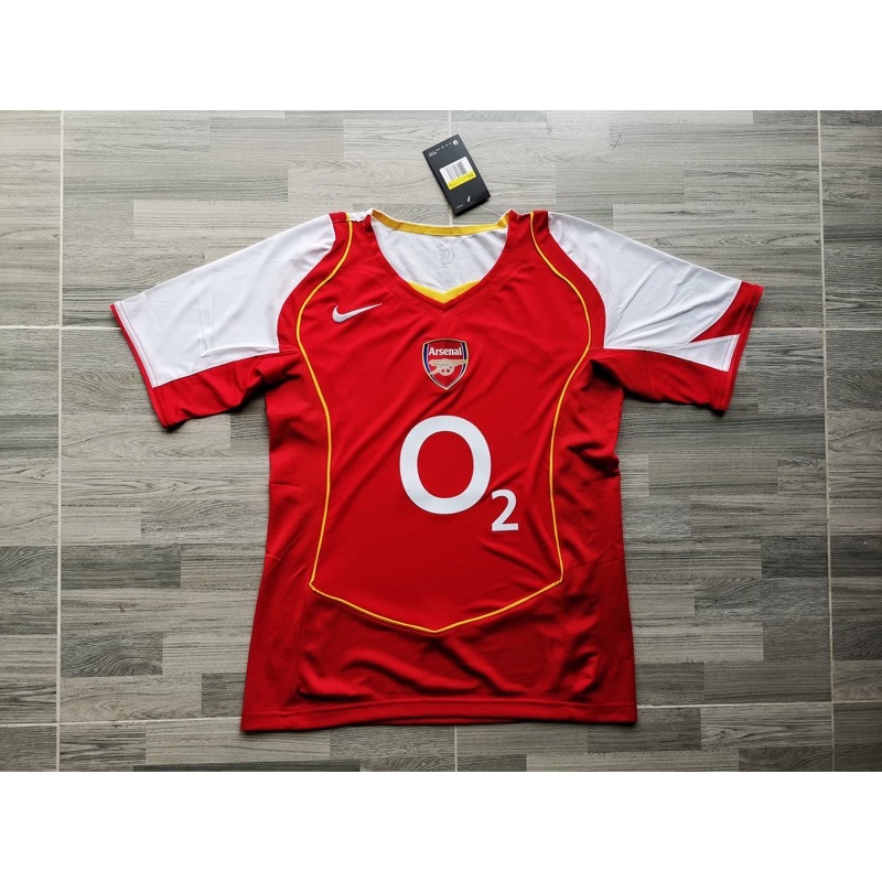 ARSENAL retro home kit 2004/05 เสื้ออาร์เซนอล ย้อนยุค 2004/05 | Shopee ...