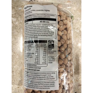 Waitrose Chickpeas ถั่วหัวช้าง เวทโทรส 500 กรัม ราคาสุดฟิน | Shopee ...