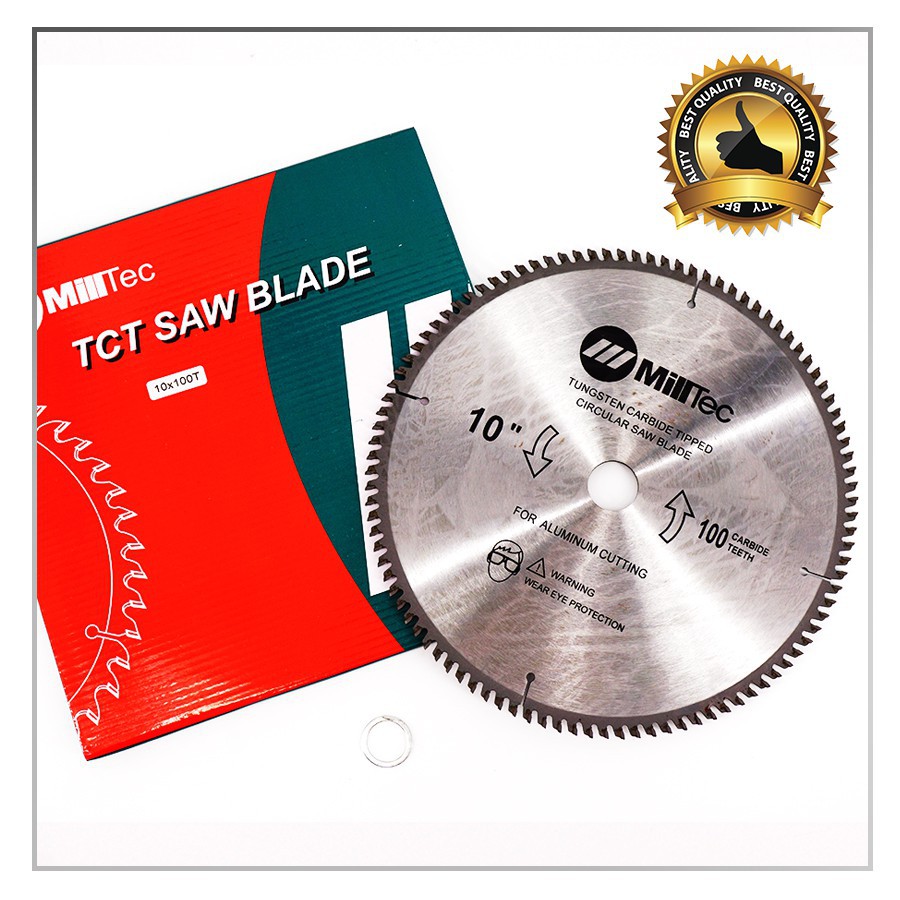 ใบตัดอลูมิเนียม 10 นิ้ว Milltec ใบเลื่อยวงเดือน 10 นิ้ว 100 ฟัน จำนวน 1 ใบ | Shopee Thailand