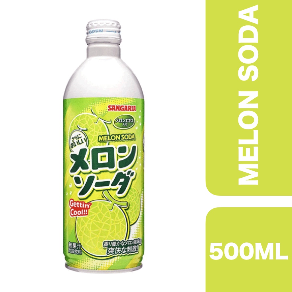 Sangaria Japanese Melon Soda 500ml ++ แซงกาเรีย โซดารสเมล่อนญี่ปุ่น 500 ...
