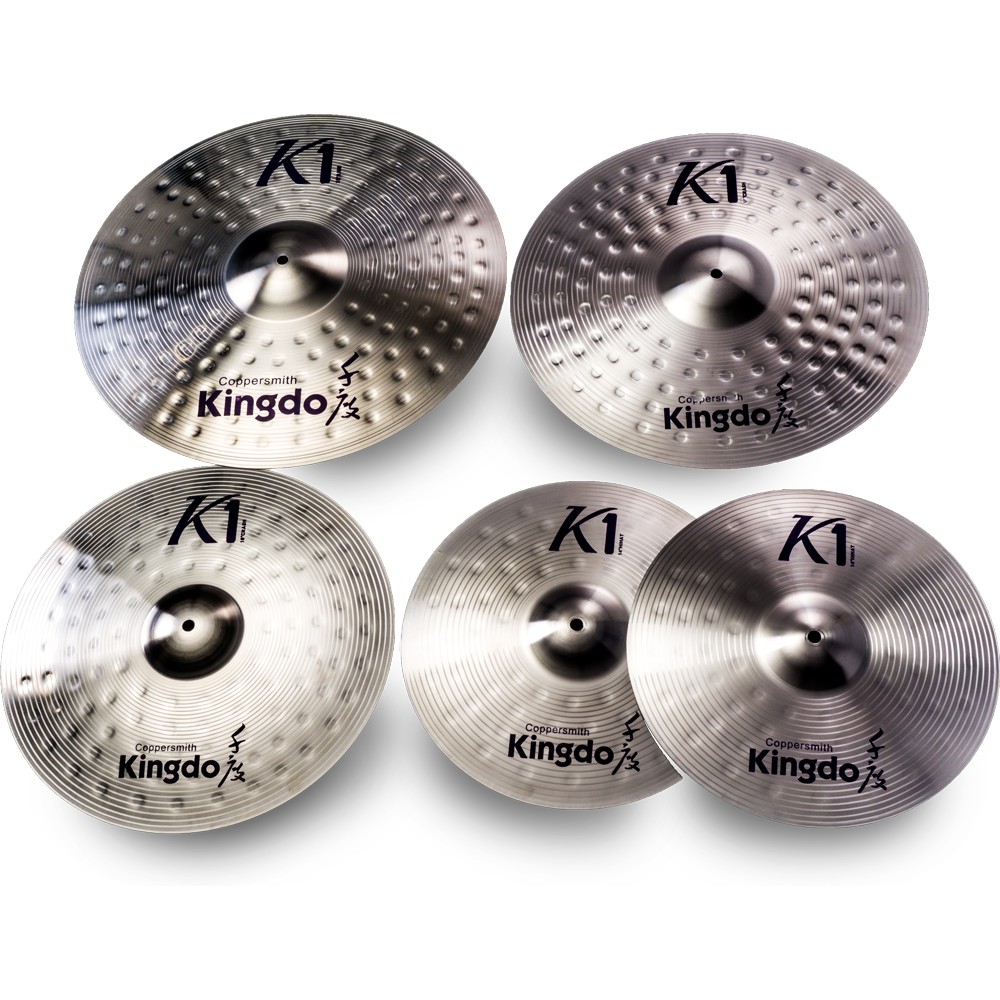 Kingdo Cymbal ฉาบ รุ่น K1 Silver SET5 14x2 16 18 20 แถมฟรี กระเป๋าฉาบ ...