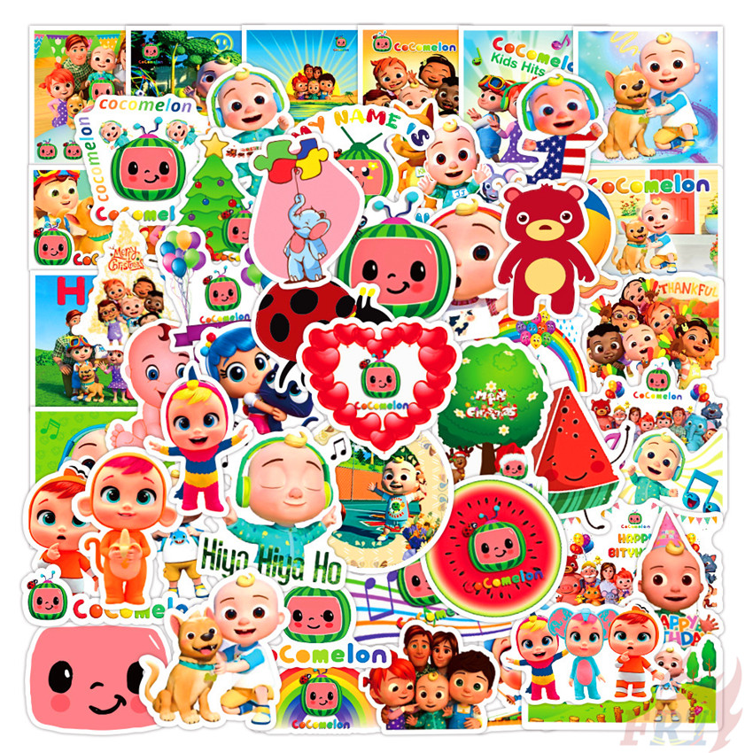 สติ๊กเกอร์ CoCoMelon Series 04 52 ชิ้น/เซ็ตเด็ก Early Education การ์ตูน ...