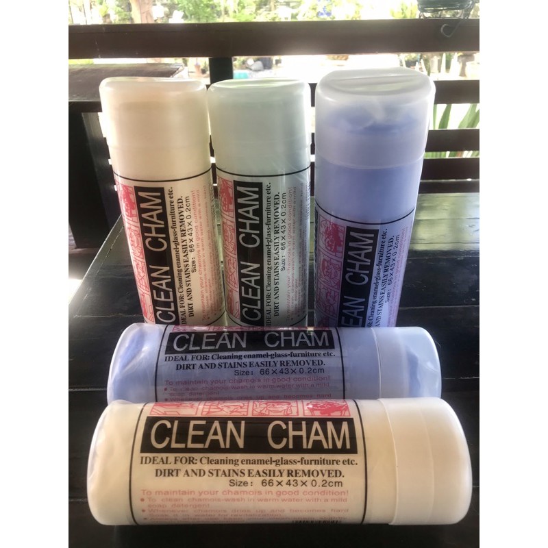 CLEAN CHAM ผ้าชามัวร์ ผ้าเช็ดรถยนต์ ผ้าอเนกประสงค์ ขนาด 66x43x0.2CM ...