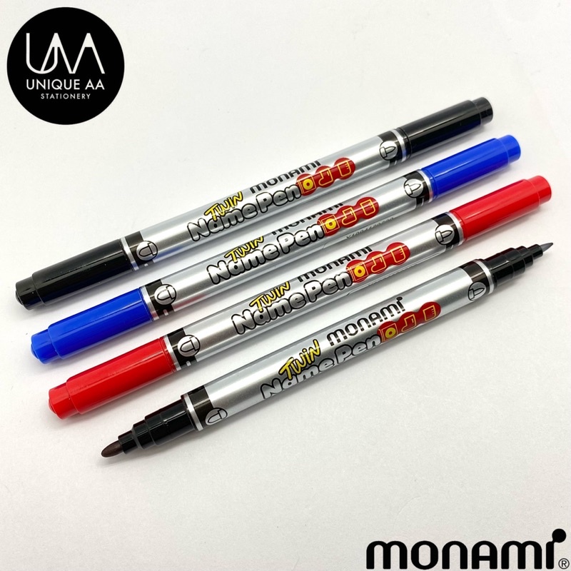 Monami Twin Name Pen ปากกามาร์คเกอร์ ปากกาเขียนซีดี ปากกา Permanent 2 ...