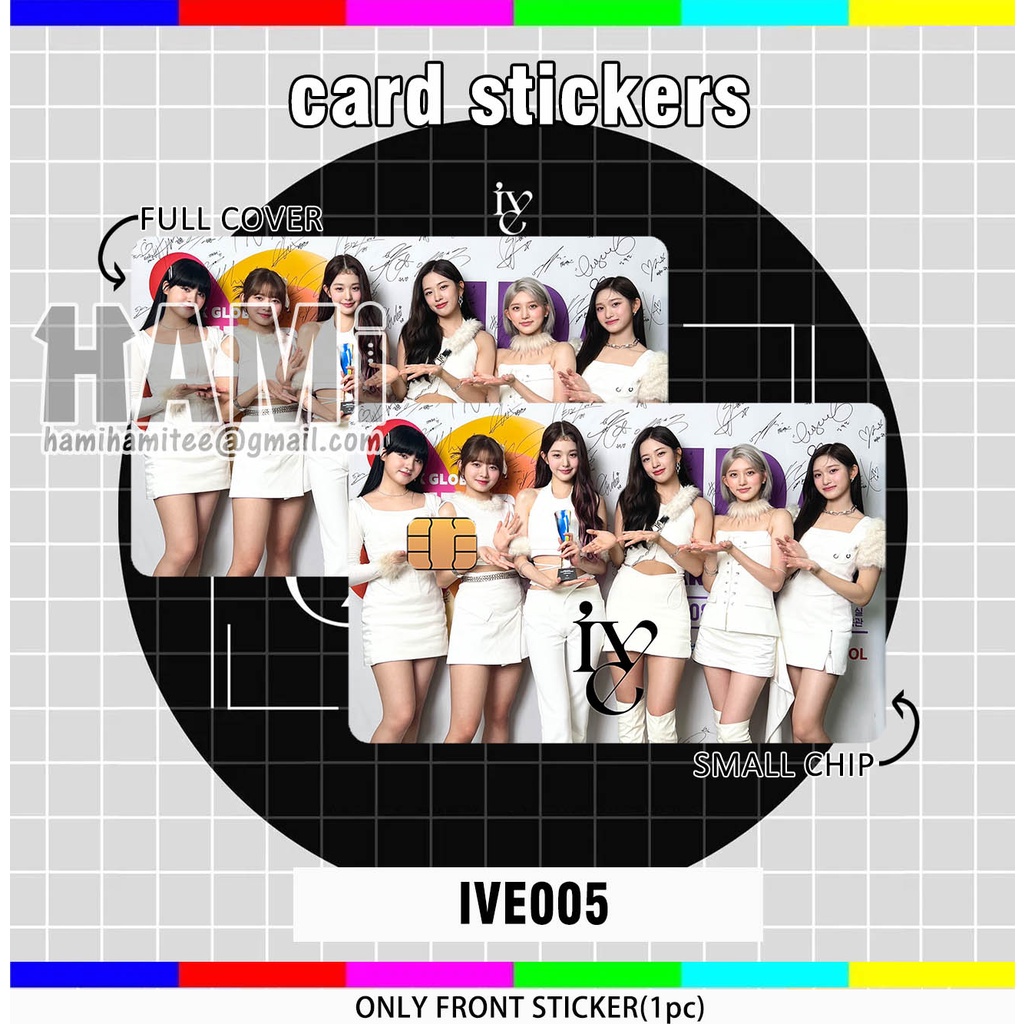 สติกเกอร์ IVE CARD STICKER - IVE KPOP TNGO CARD STICKER - LIZ YUJIN REI LEESEO GAEUL WONYOUNG ...