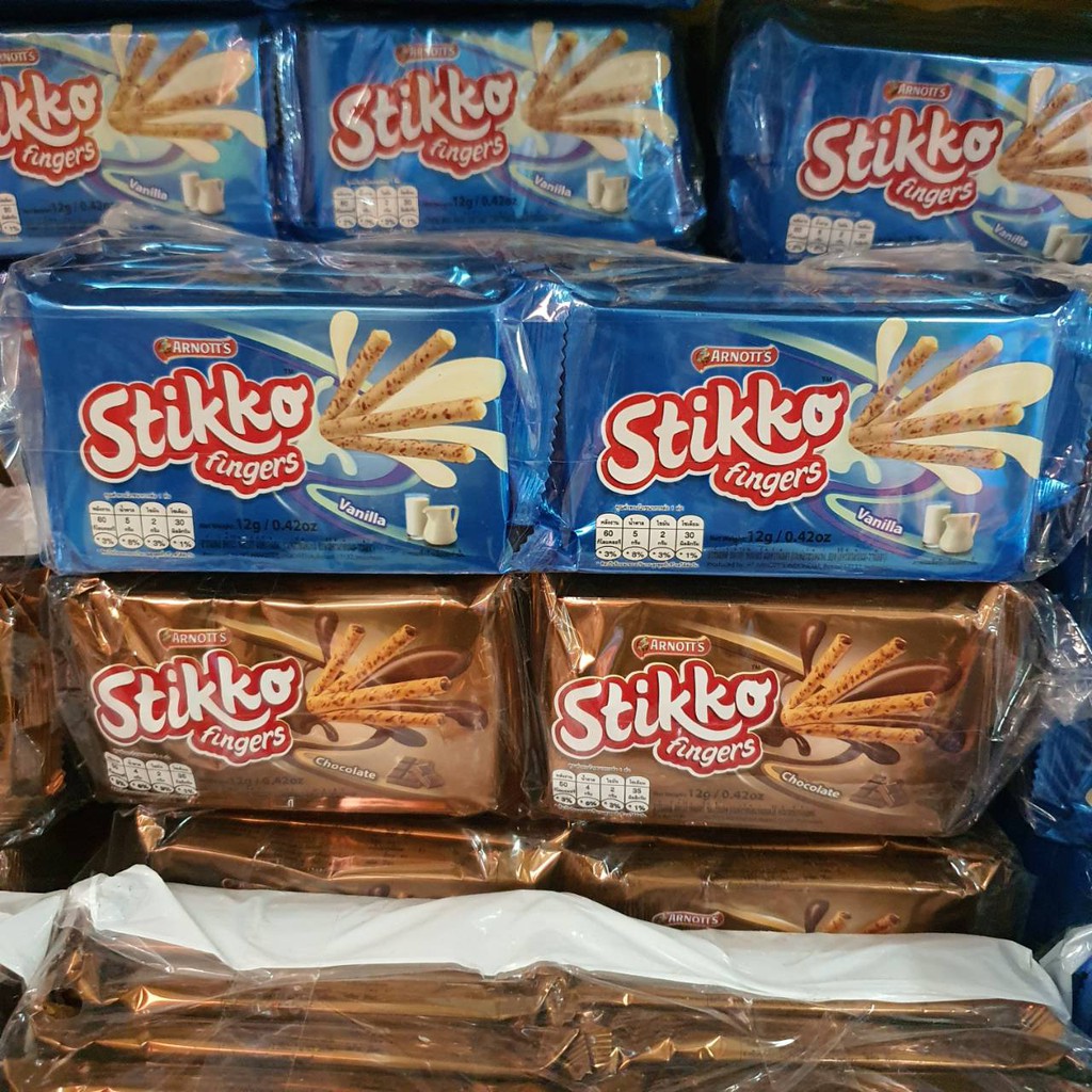 12 แพ็ค เวเฟอร์ sticko finger สติ๊กโก Stikko Fingers อาร์นอตส์ สติ๊กโก้ ...
