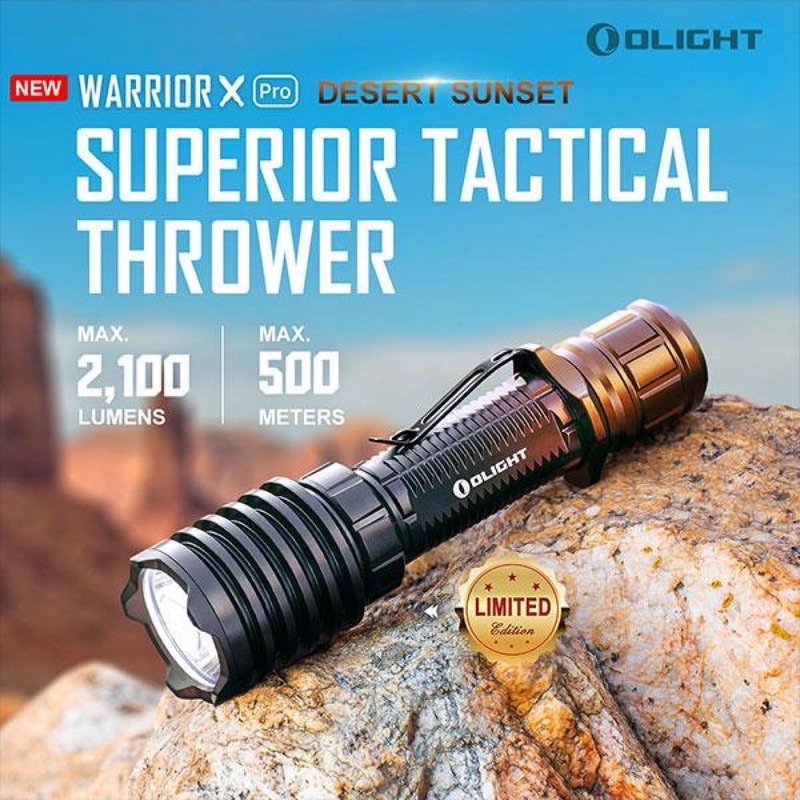 Olight Warrior X Pro 2250 Lumens ไฟฉายทางยุทธวิธีแบบชาร์จไฟได้ | Shopee ...