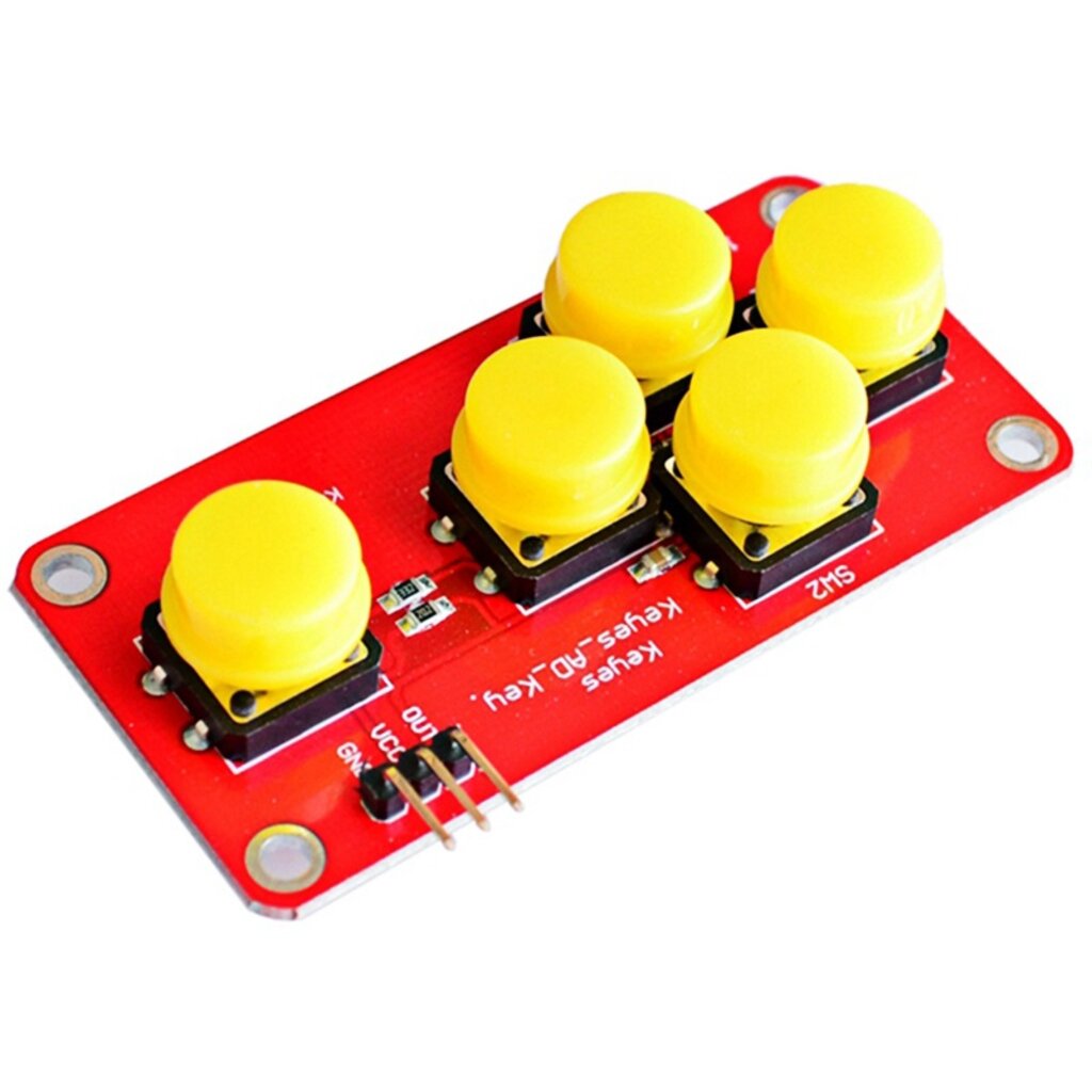 AD Keyboard Module Analog Button โมดูลสวิตช์ 5 ปุ่ม ให้สัญญาณ Analog ... AD Keyboard Module Analog Button โมดูลสวิตช์ 5 ปุ่ม ให้สัญญาณ Analog ...