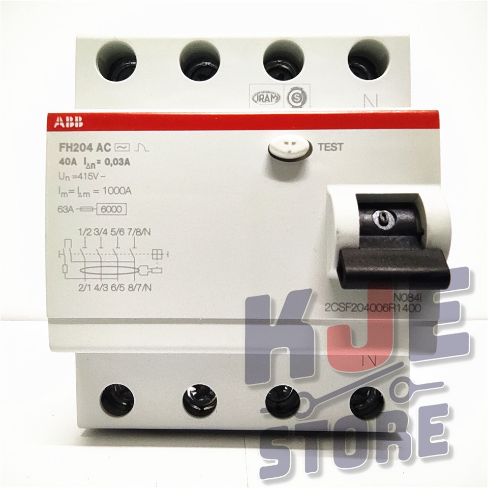 Abb ELCB/RCCB FH204 4P 40A [ 30mA / 100mA / 300mA ] | Shopee Thailand