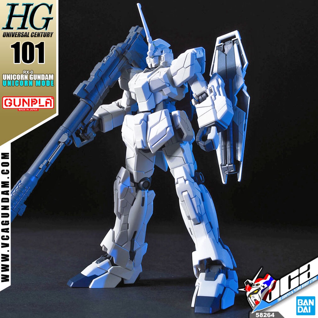 ⭐️ BANDAI GUNPLA HIGH GRADE UNIVERSAL CENTURY HGUC HG 1/144 UNICORN GUNDAM UNICORN MODE ประกอบ ...