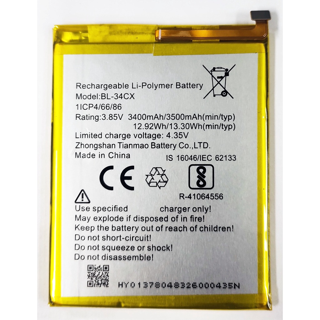 แบตเตอรี่ infinix smart 3 Plus/X627 (BL-34CX) รับประกัน 3 เดือน แบต ...