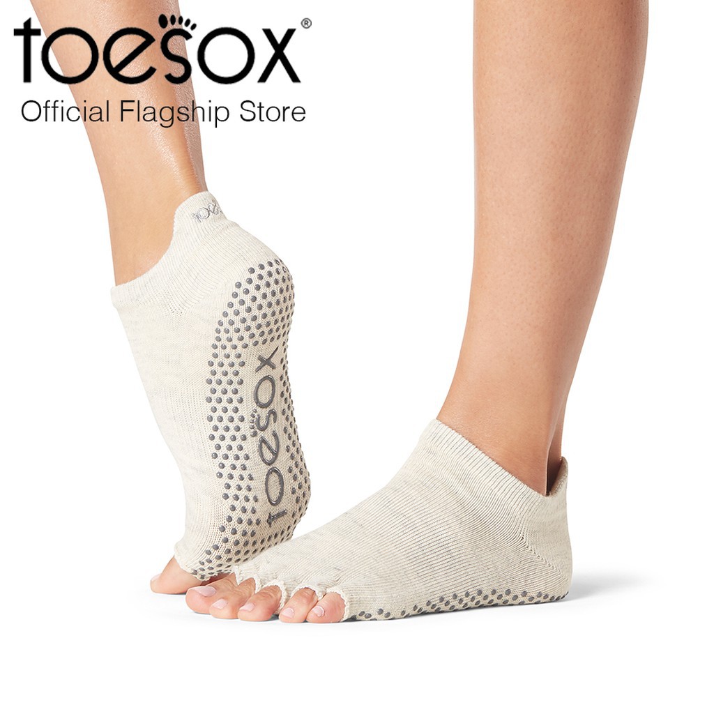 ToeSox โทซอคส์ ถุงเท้ากันลื่นแยกนิ้วโลวไรซ์ รุ่น Low Rise เปิดนิ้วเท้า | Shopee Thailand