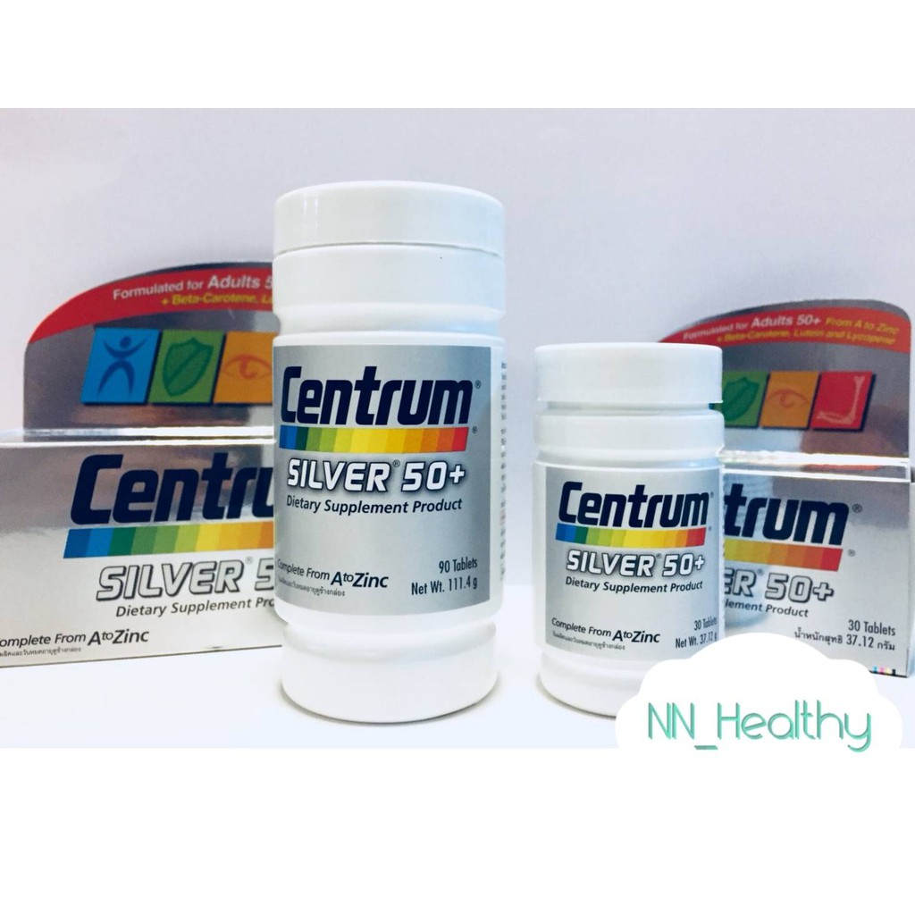 Centrum Silver 30, 90Tab (เซนทรัม ซิลเวอร์ 50+ 30, 90เม็ด) | Shopee ...