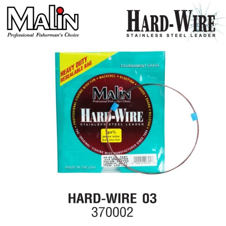 อุปกรณ์ตกปลา แท้จาก Malin ลวด ลวดแข็ง สลิงลวด ลวดแข็ง รุ่น HARD-WIRE ...
