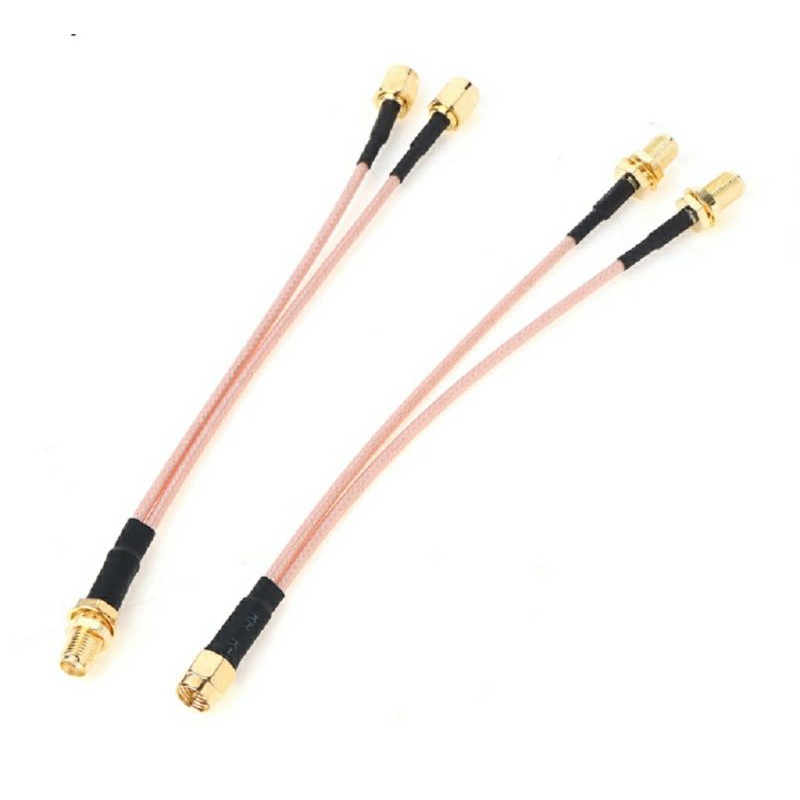 SMA Female TO 2 x PR Male Cable For 4G Router 2 SMA Port 1 Antenna ...