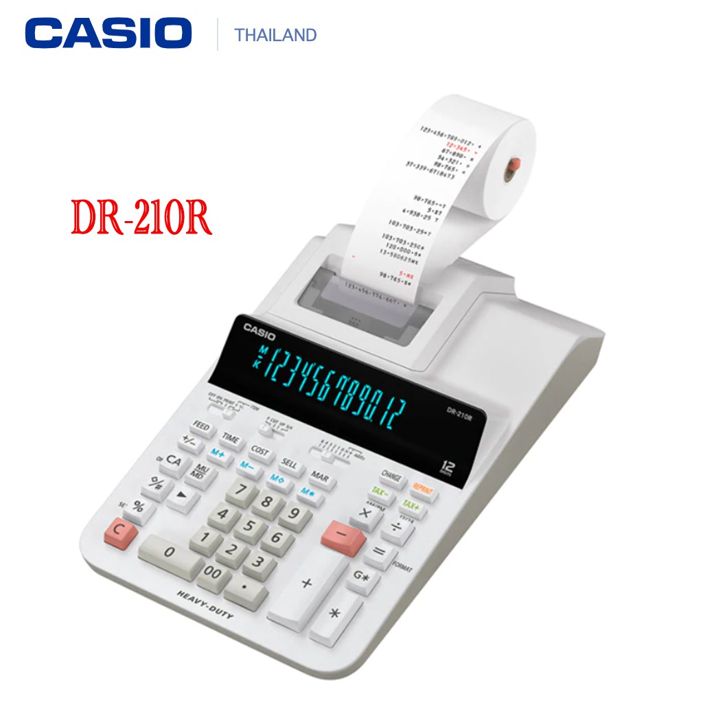 DR-210R เครื่องคิดเลขพิมพ์กระดาษ Casio ของแท้ ของใหม่ ประกันศูนย์ ...