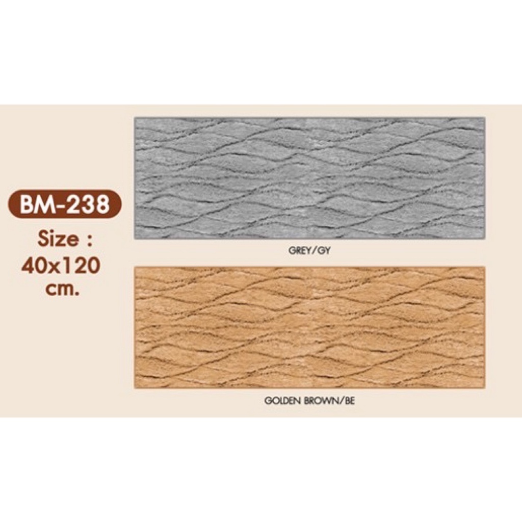 WSP พรมเช็ดเท้า ไมโครไฟเบอร์ ขนาด 40x120cm. รุ่น BM-238, BM-241 (มีหลาย ...