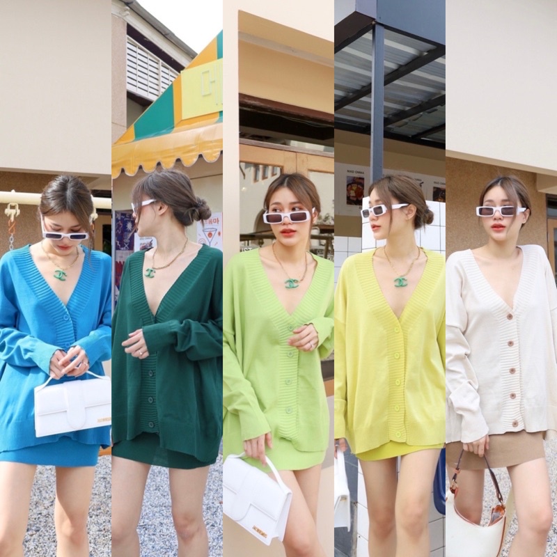 (ลด 100.- ใส่โค้ด SIMJUL) Simplestyle.byd Cadigan Set ชุดเซท คาร์ดิเเกน ...