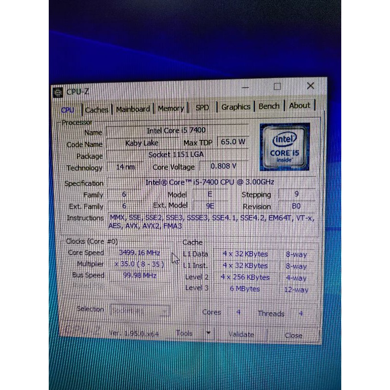 Core i5 7400 (มือสอง) ประกันเหลือ พร้อมพัดลม | Shopee Thailand