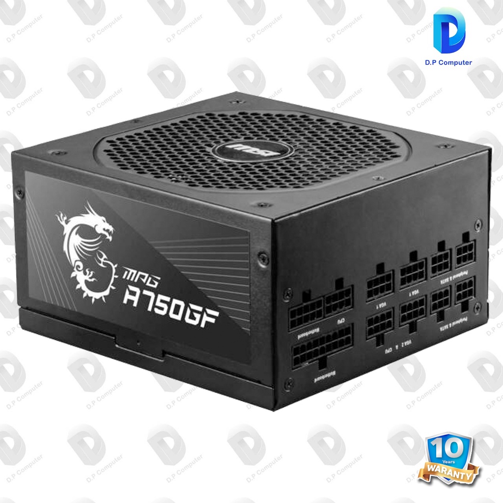MSI MAG A750GF 750W 80 PLUS สินค้าใหม่ รับประกัน 10 ปี | Shopee Thailand