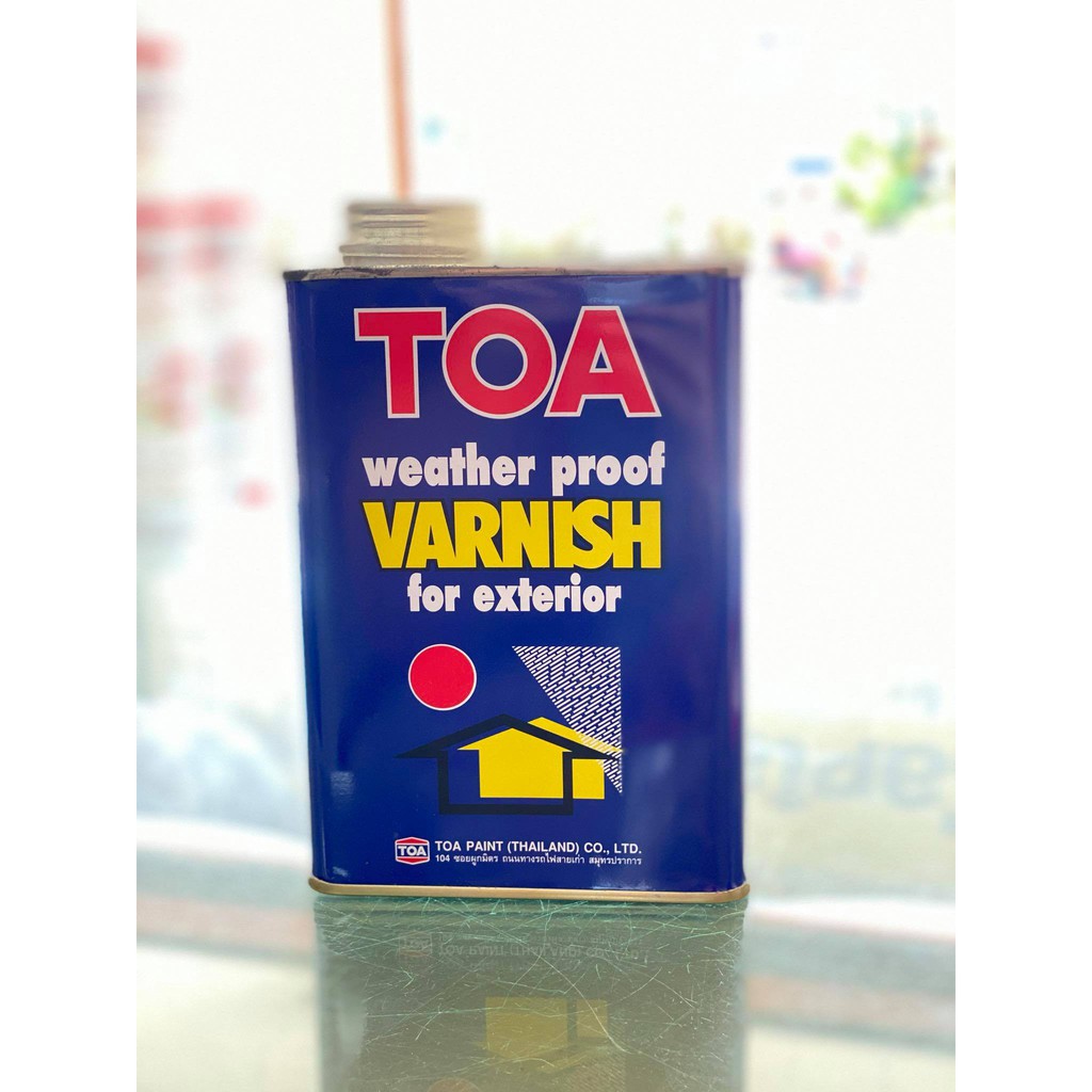 ทีโอเอ วาร์นิช เงา วานิช สำหรับภายนอก TOA Varnish Gloss T-9500 ขนาด 0.946 ลิตร หรือ 1/4 แกลลอน ...