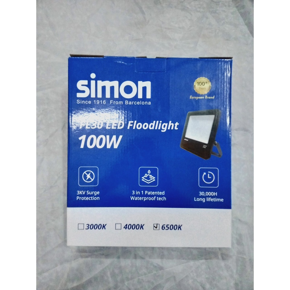 Simon โคมฟลัดไลท์ LED รุ่น FL30 LED floodlight 100W | Shopee Thailand