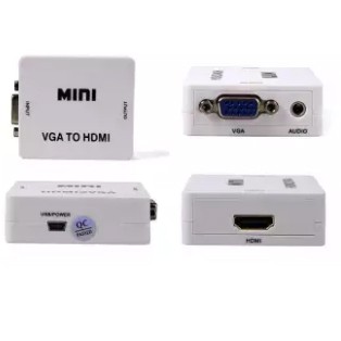 ตัวแปลงสัญญาณ VGA to HDMI Converter 1080P | Shopee Thailand
