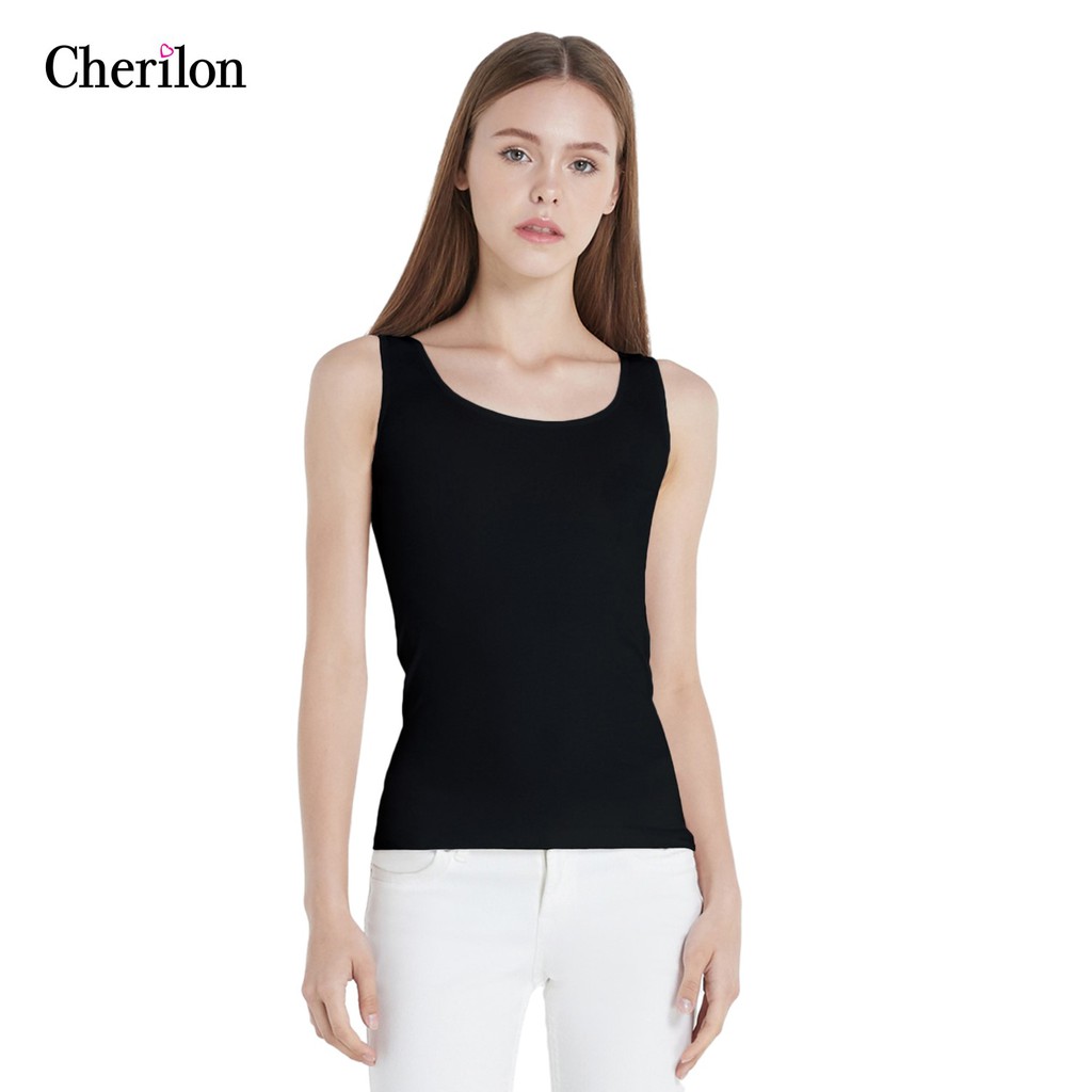 Cherilon เชอรีล่อน เสื้อกล้าม เสื้อแขนกุด ผ้านุ่มมาก ลื่นเนียนเรียบ ระบายอากาศดี กระชับ ยืดหยุ่น ...