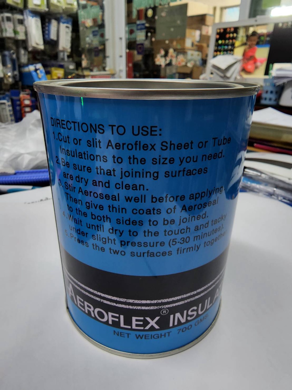 กาวทาท่อยางดำ ยี่ห้อ AEROSEAL ขนาด 700 g. ทาฉนวนยางหุ้มท่อแอร์ ติดแน่น ทนนาน กาวยางดำ กาวทาท่อ ...