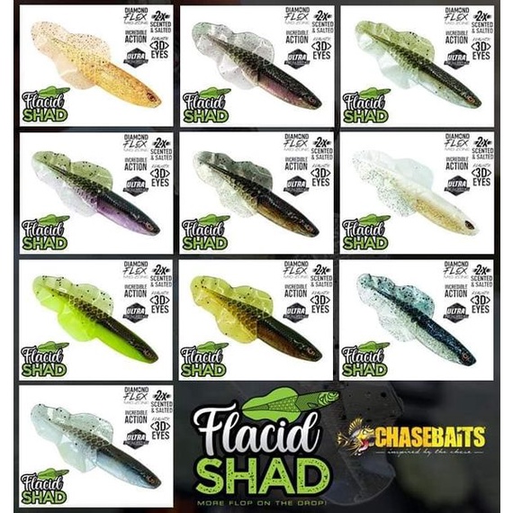 CHASEBAITS FLACID SHAD 4.25นิ้ว ปลายาง พริ้วๆ ของแท้ 100% | Shopee Thailand