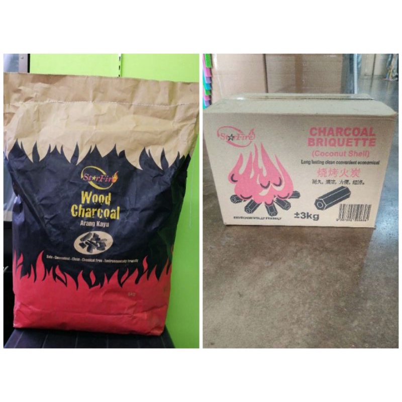 Charcoal arang ถ่านอัดแท่ง 3 กก. arang 3 กก. BBQ Dapur arang 5 กก. | Shopee Thailand