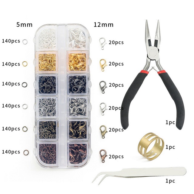 Jewelry Findings Tool Set Open Jump Ring/Lobster Clasp/Jewelry Pliers ...
