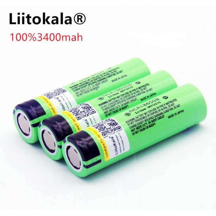 [ฟรีกล่องใส่ถ่าน] ถ่านชาร์จ 18650 หัวแบน แท้ 3400mAh ประกันความแท้โดย LiitoKala | Shopee Thailand