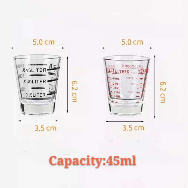 Glass measure cup one shot cup | Shopee Thailand