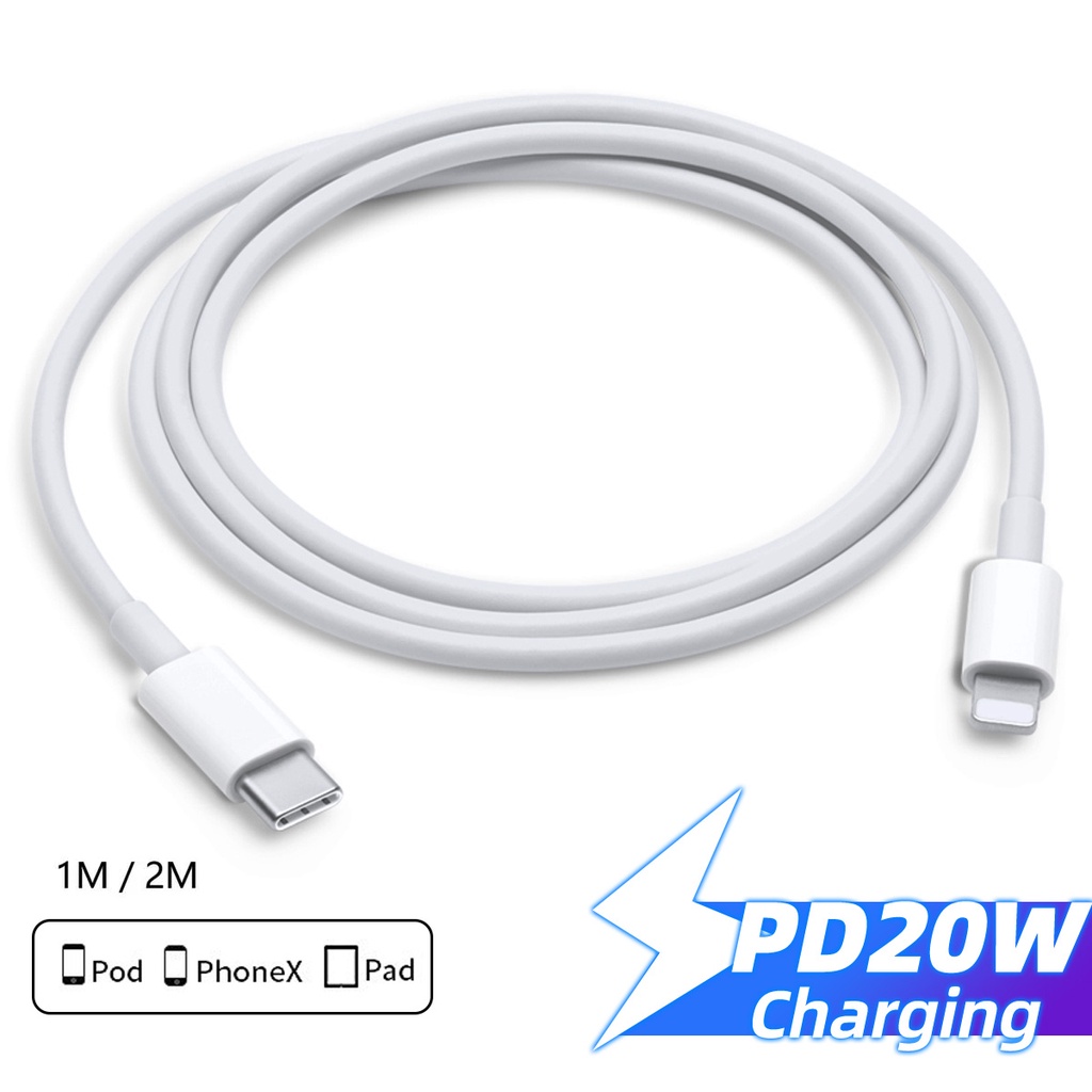 สายชาร์จ USB Type C 20W PD สําหรับ Apple iPhone 13 12 11 Pro Max Mini ...