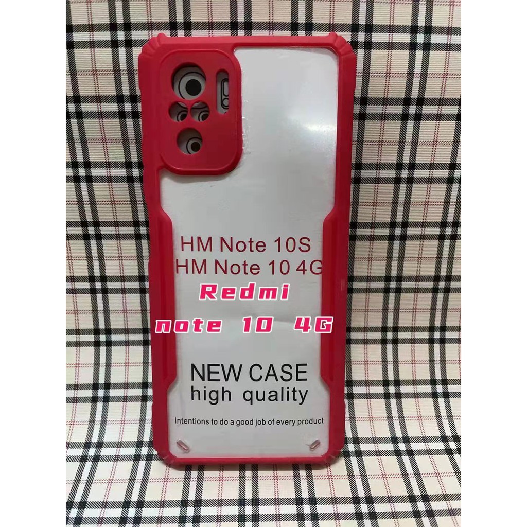 (พร้อมส่งในไทย)เคสกันกระแทกขอบสีหลังใสXiaomi Redmi 10/Redmi Note10 5G/Poco M3 Pro 5G/Redmi ...