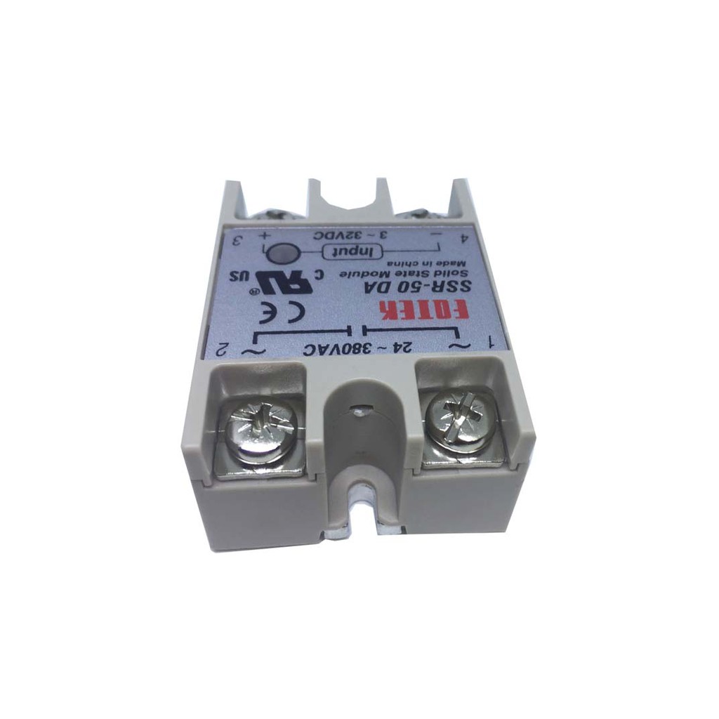 โซลิดสเตตรีเลย์ 50A Solid State Relay SSR-50 AA (AC to AC) | Shopee ...