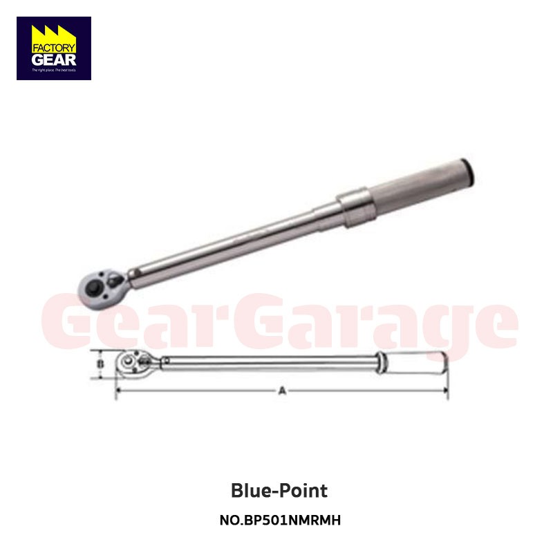 BLUE-POINT NO.BP501NMRMH 1/4"Dr. Adjustable Click Type Torque Wrench Dual Scale Range 1.4-5.4Nm ...