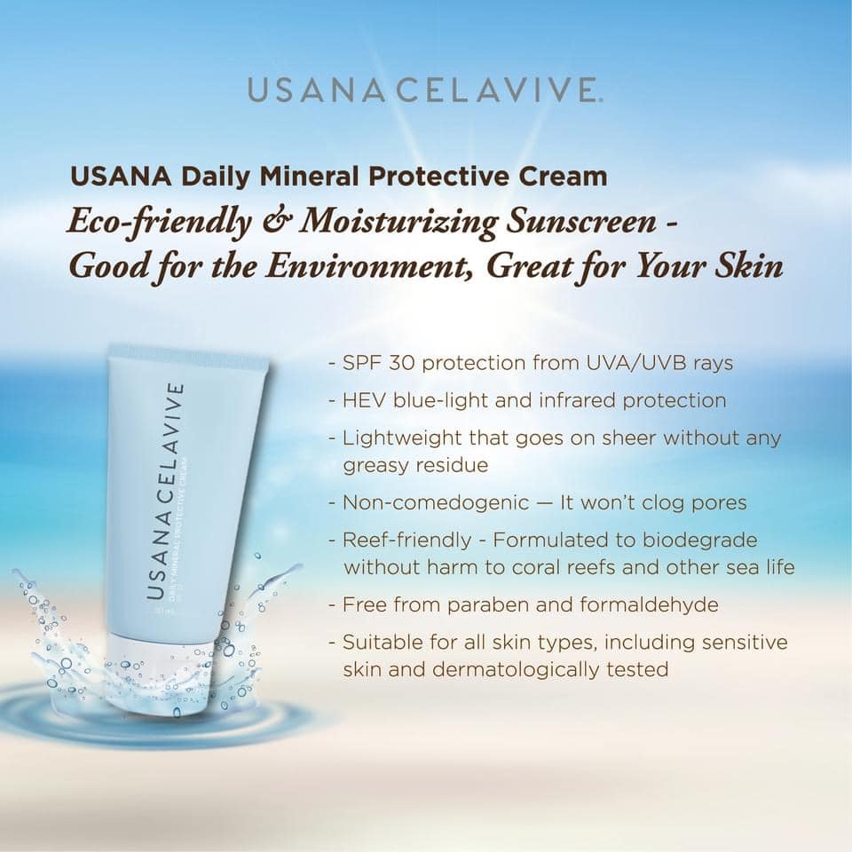 Usana Celavive Daily Mineral ครีมป้องกัน spf30 (50 มล.) | Shopee Thailand