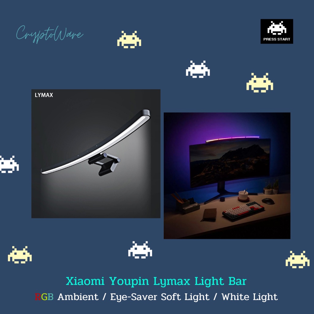 [พร้อมส่ง จากไทย] Xiaomi Youpin Lymax Pro Light Bar LED / RGB / Soft light ถนอมสายตา + Remote ...