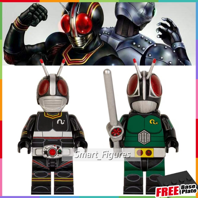 Kamen Rider Minifigures Masked Rider Black RX รถจักรยานยนต์ของเล่น ...