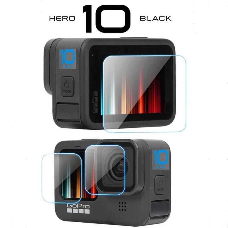 3 in 1 ฟิล์มกระจกนิรภัย GoPro12 11 10 9 8 ฟิล์ม GoPro PVC กันรอย กันรอย ...