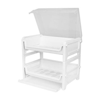 ชั้นคว่ำจาน คว่ำแก้วKEY WAY K960 2 ชั้น พลาสติก สีขาว ‼️‼️จากโรงงาน‼️‼️ | Shopee Thailand