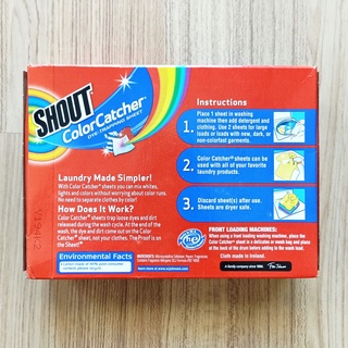 Shout® Color Catcher Dye-Trapping Sheets 24 Sheets แผ่นดักจับสีตก | Shopee Thailand