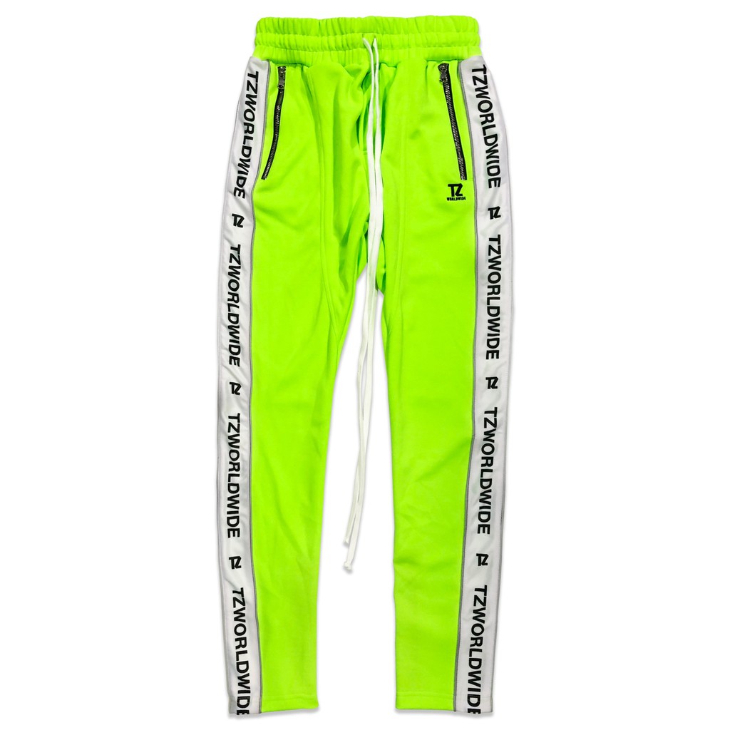 TZ worldwide TZWORLDWIDE TRACK PANTS - GREEN NEON | Shopee Thailand