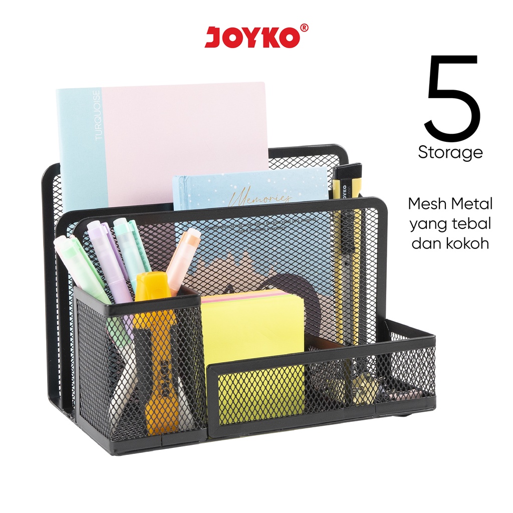 Joyko DS-21 Mesh Net Stationery Holder Pen Holder Desk Set | Shopee ...