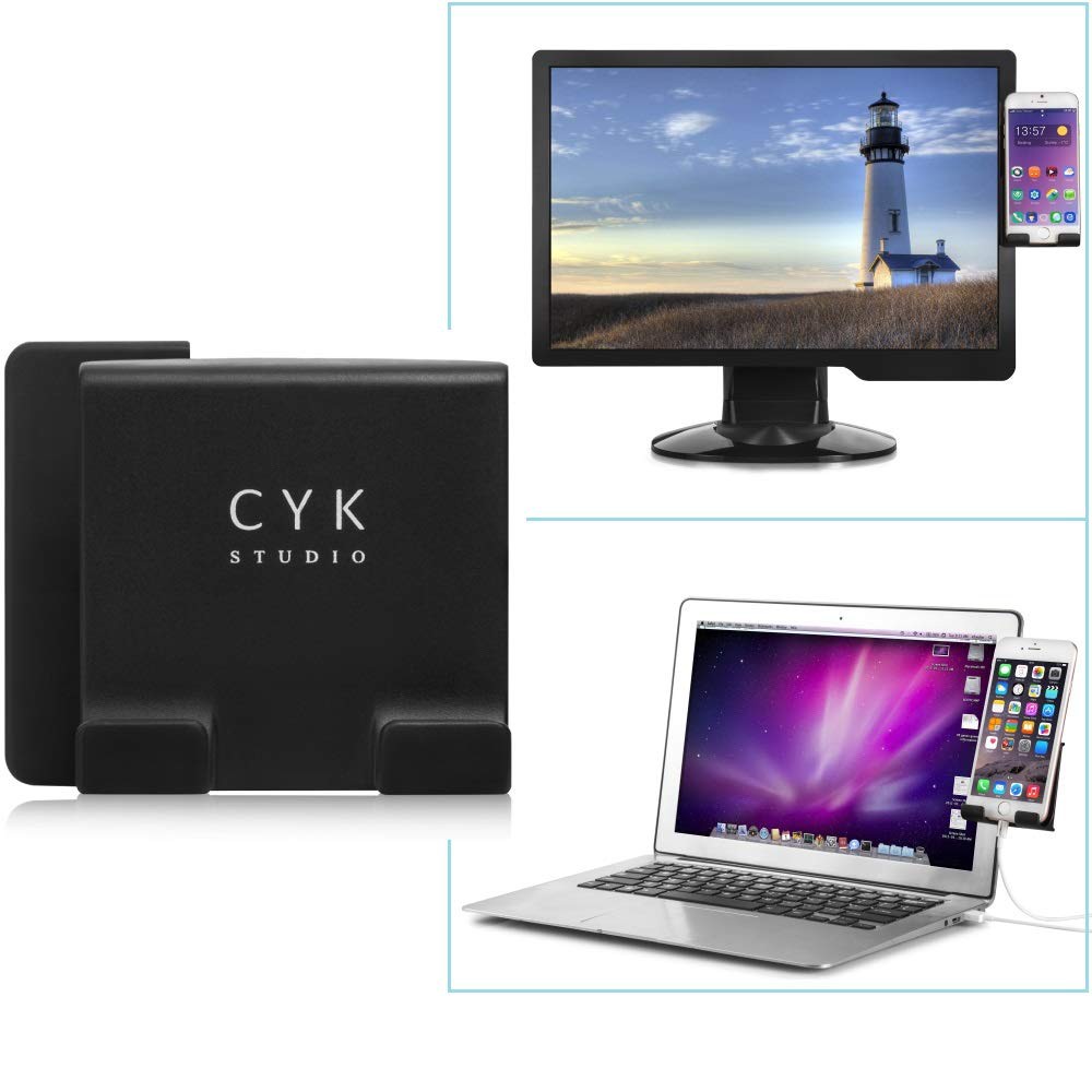 CYK Studio M-Clip ที่ตั้งโทรศัพท์สำหรับหน้าจอคอมพิวเตอร์ ติดเเน่น ไม่ทำหน้าจอเป็นรอย Phone ...
