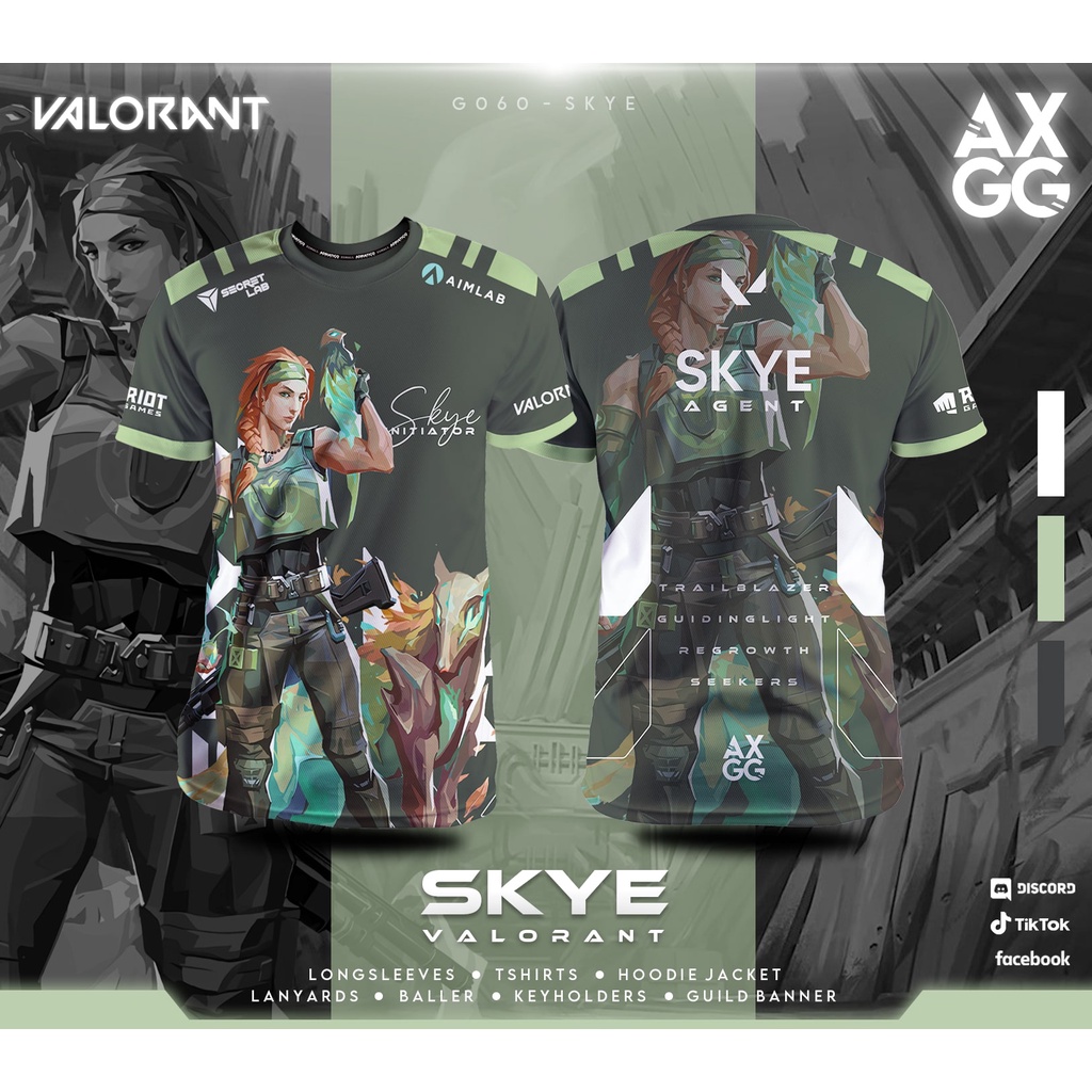 Cool skye เสื้อยืดลําลอง แขนสั้น พิมพ์ลาย axgg gaming สําหรับผู้ชาย ...