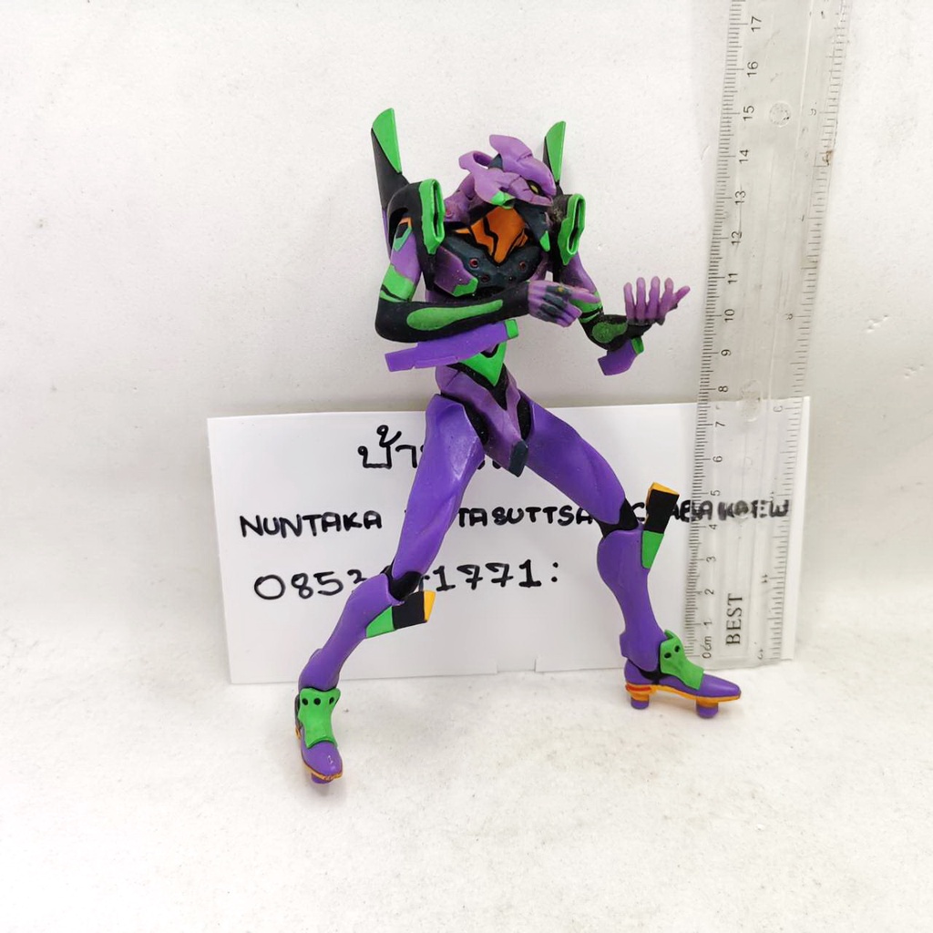 (แท้/มือ2ไม่มีฐาน/ไม่มีเขา) SEGA Evangelion EX Figure EVA 01 GUN VS 4th ...